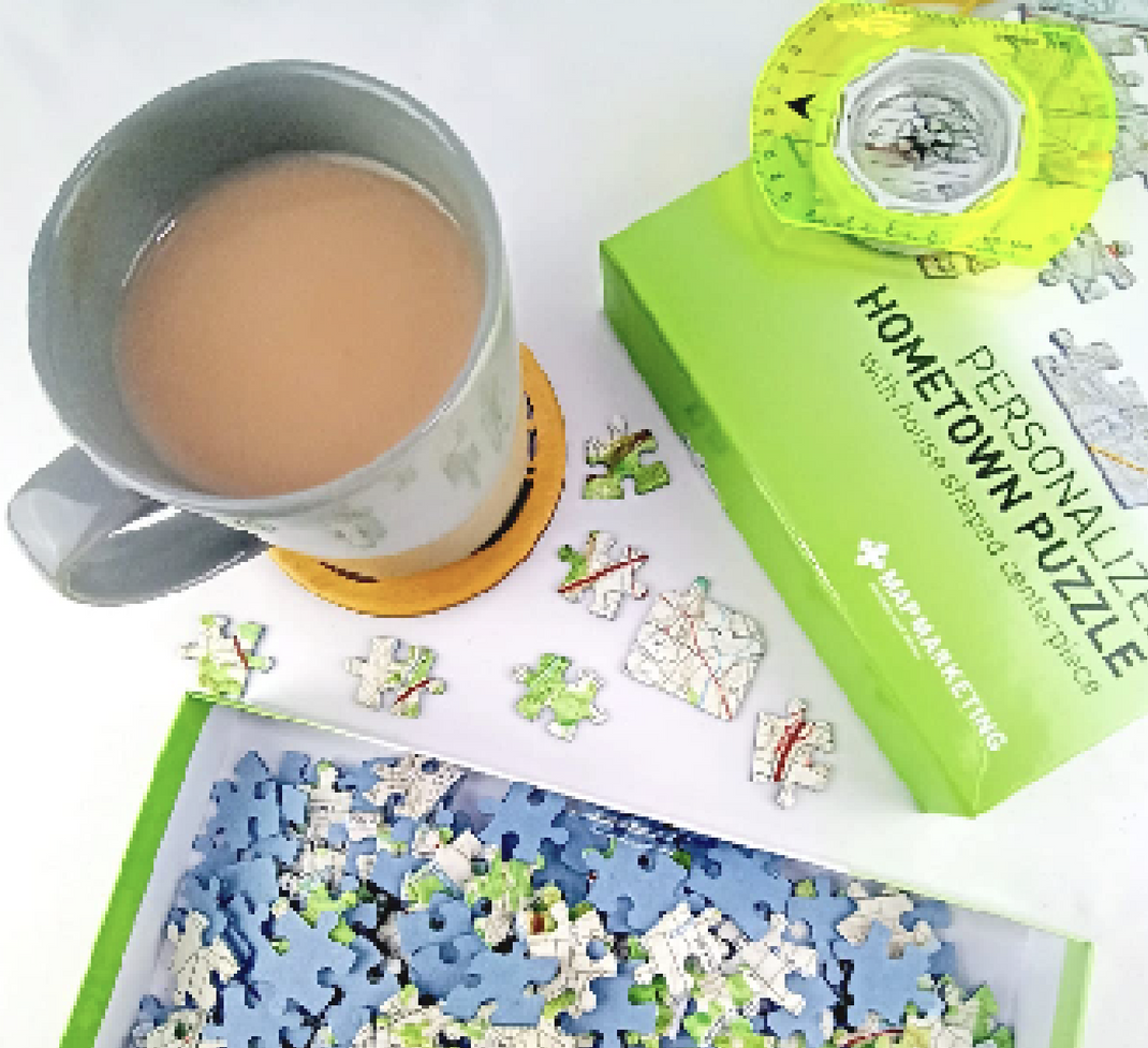 Personalised Hometown Map Jigsaw Puzzles | Drop Shipped Worldwide ...