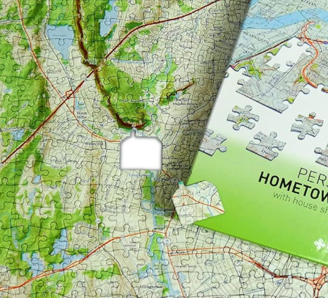Personalised Hometown Map Jigsaw Puzzles | Drop Shipped Worldwide ...